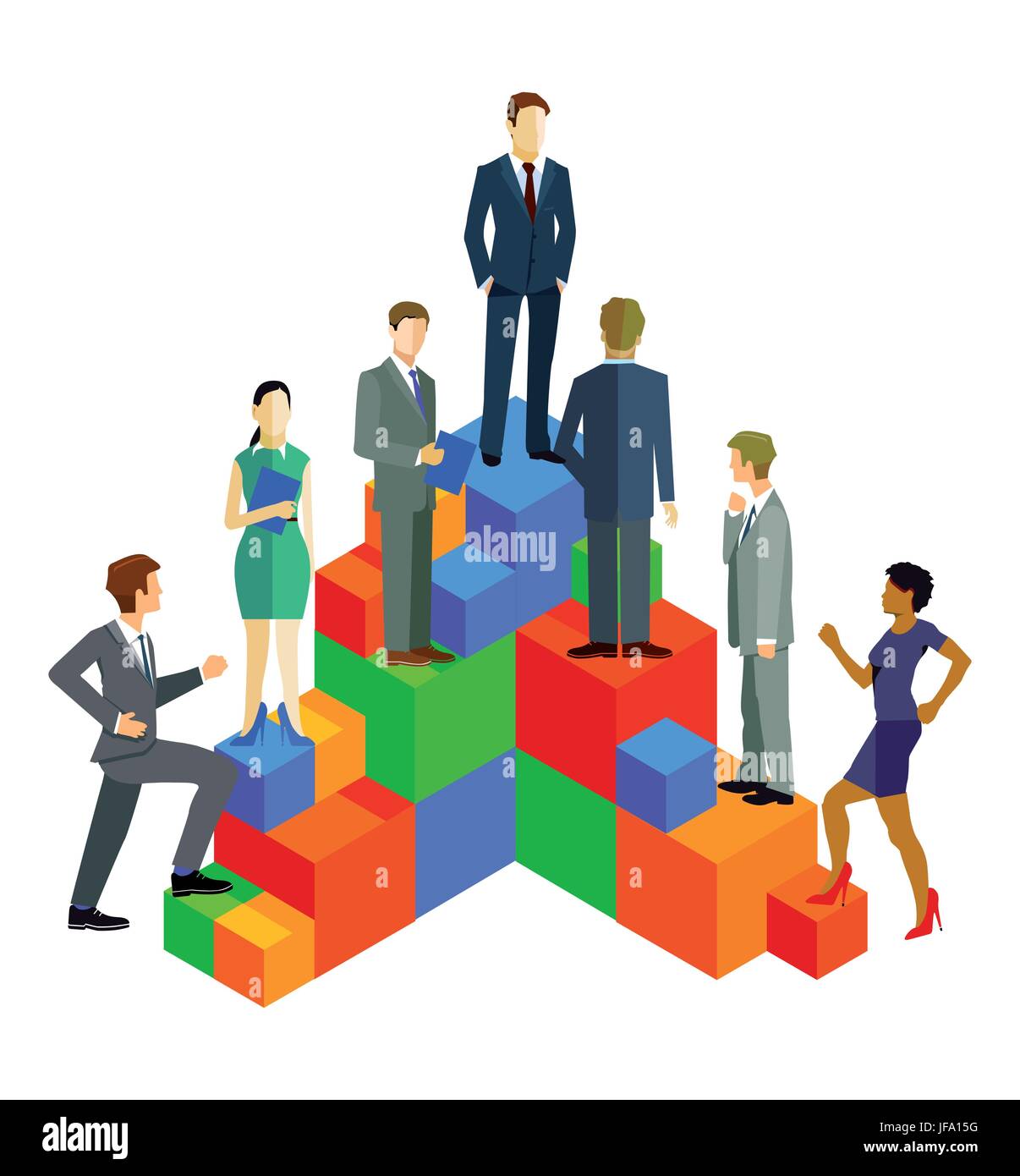 Work ascent Stock Vector Images - Alamy