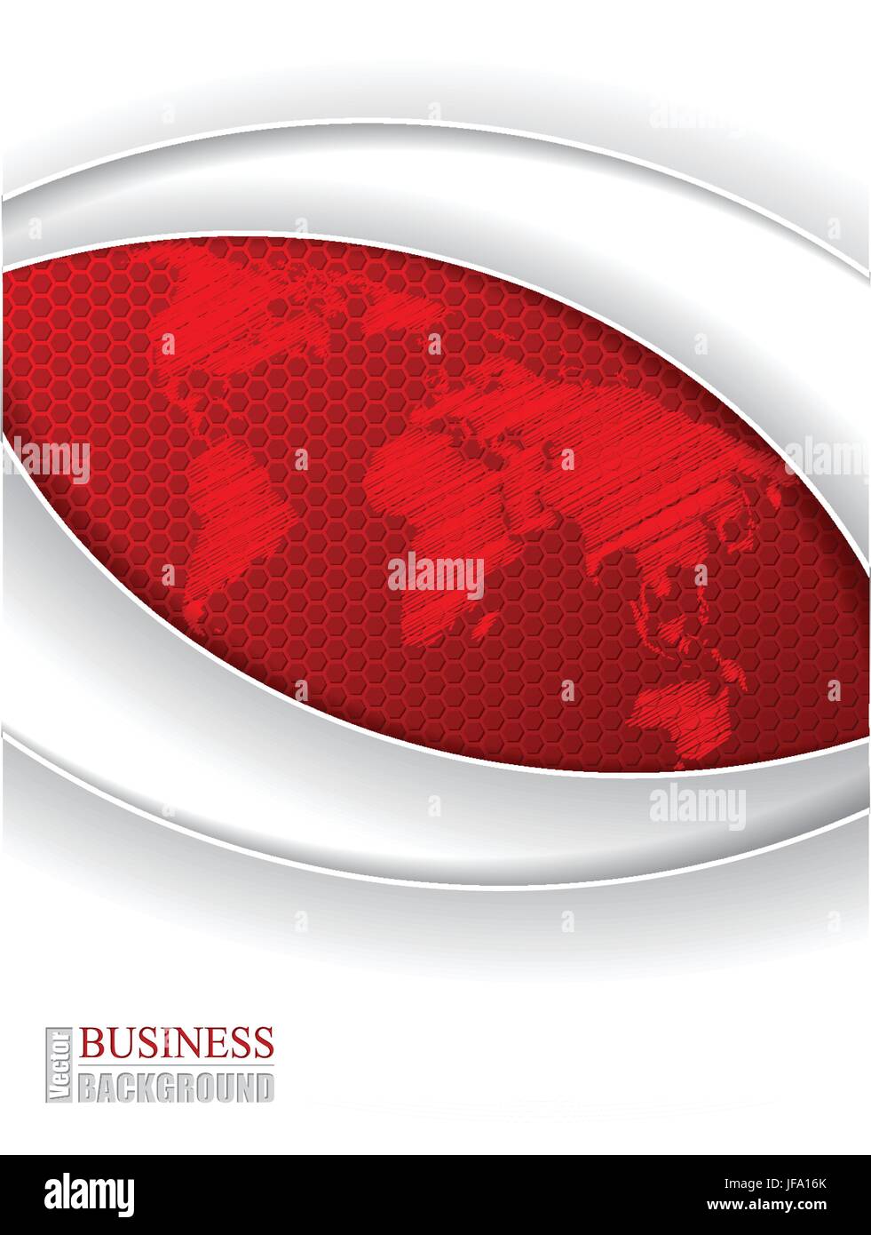 Hexagon world map brochure design Stock Vector Image & Art - Alamy