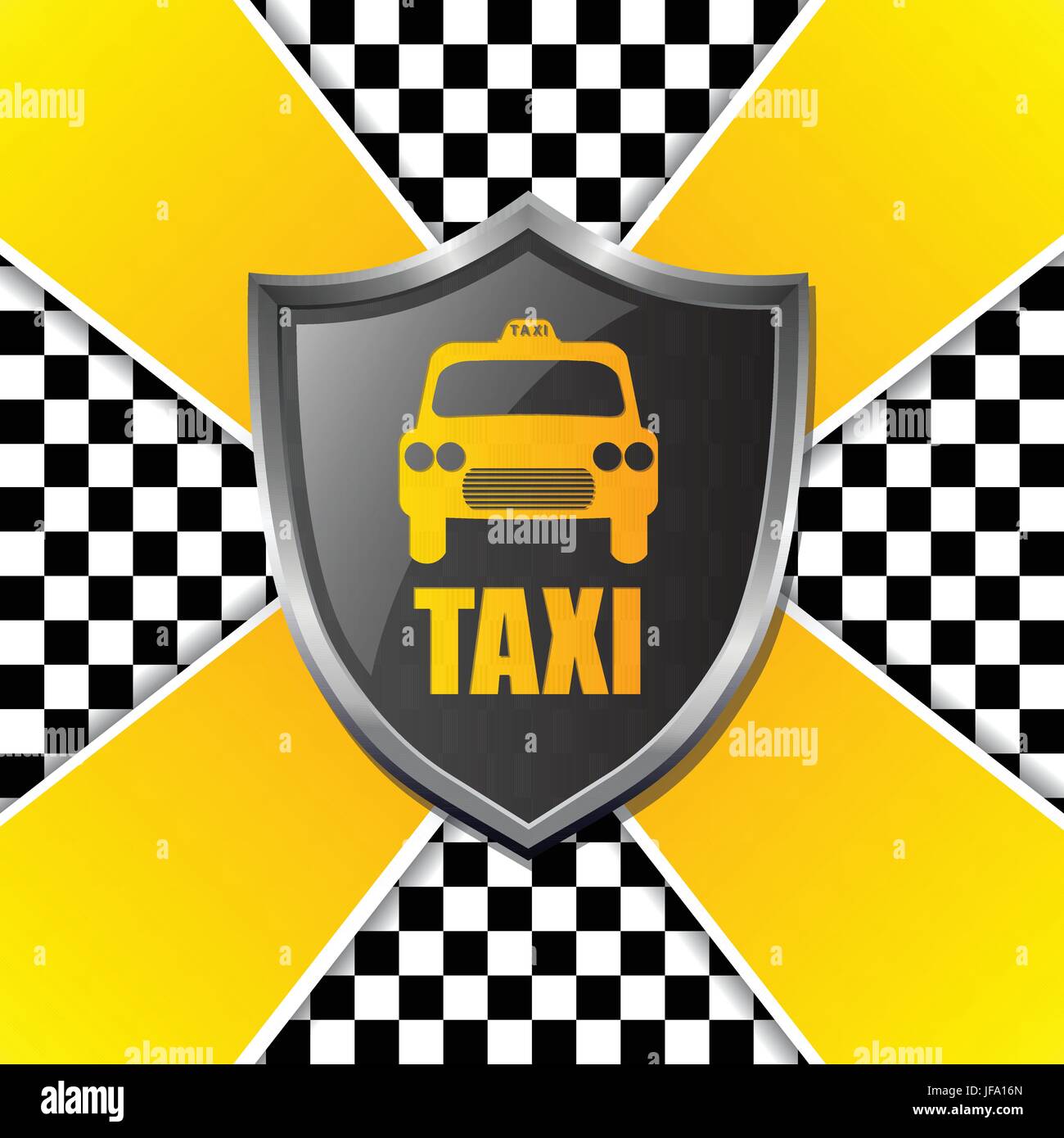 Abstract taxi background design with shield and stripes Stock Vector ...