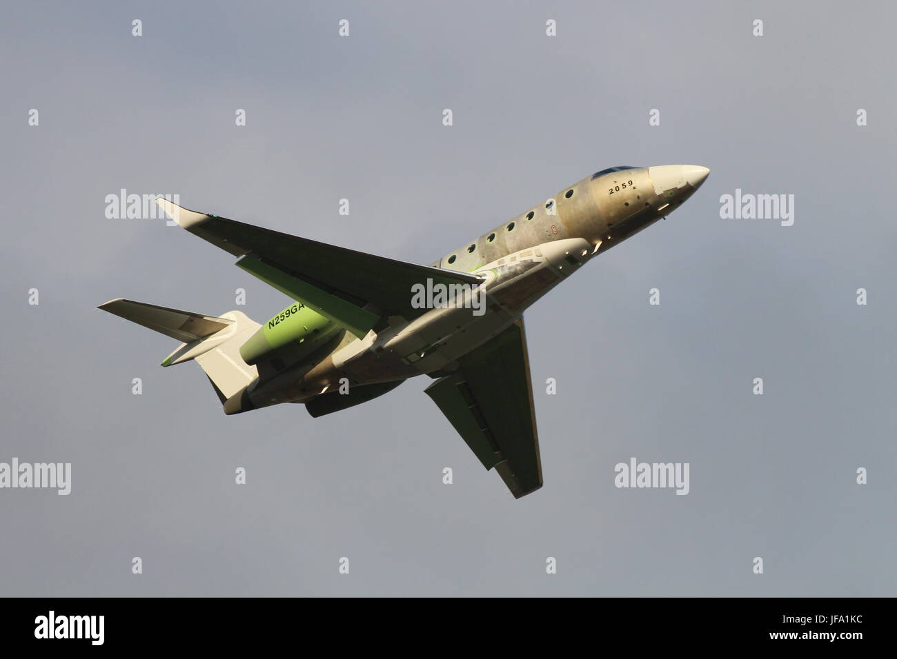 N259GA (serial number 2059), an IAI Gulfstream G280, departing ...