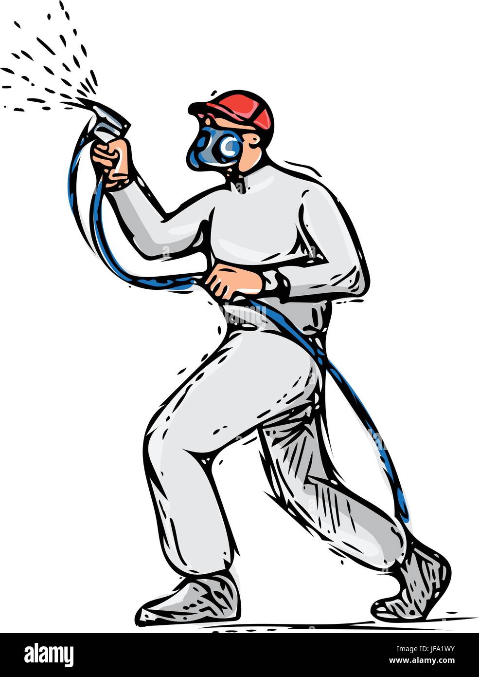 Spraygun Stock Vector Images - Alamy