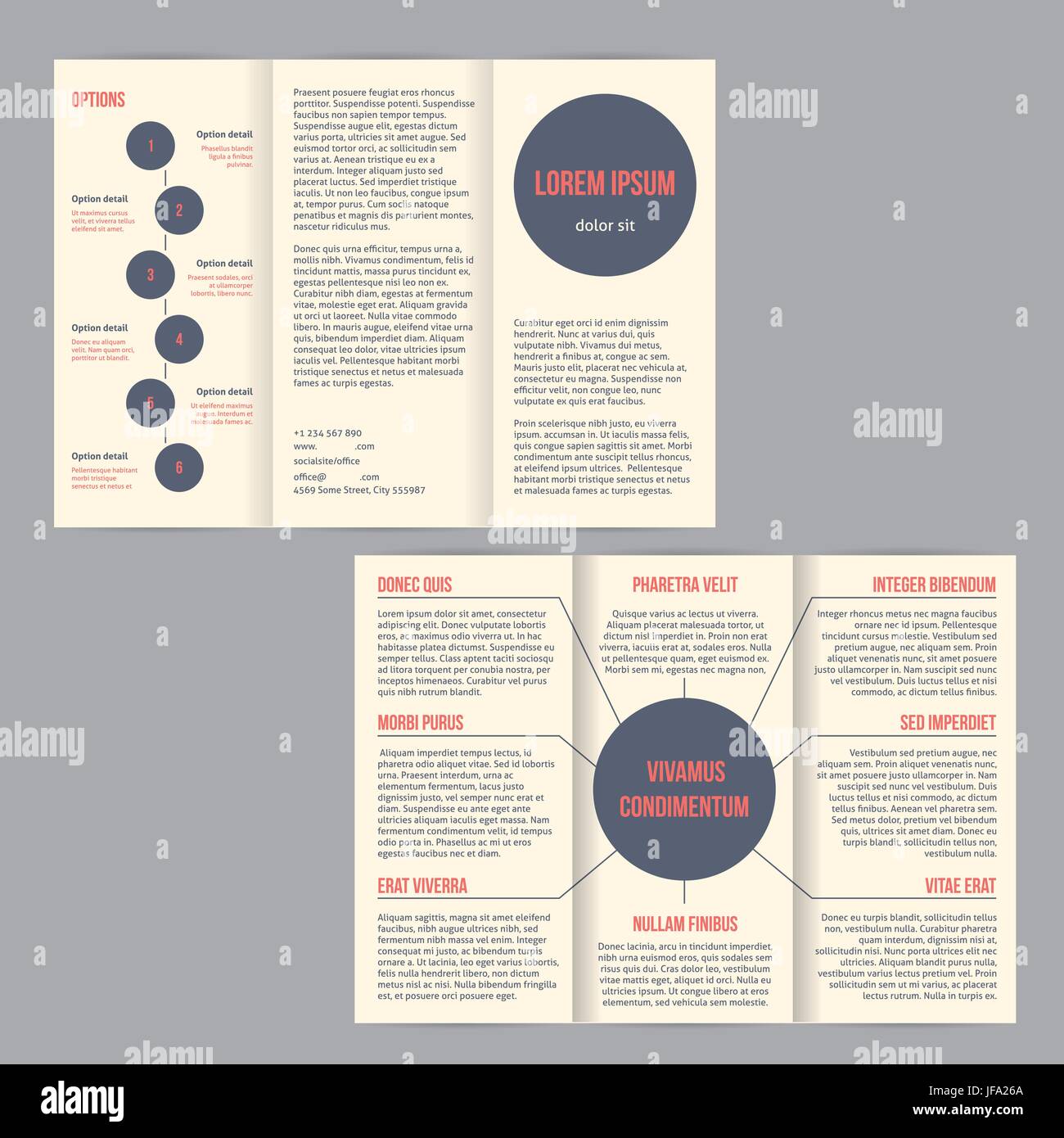Tri fold flyer Stock Vector Images - Alamy
