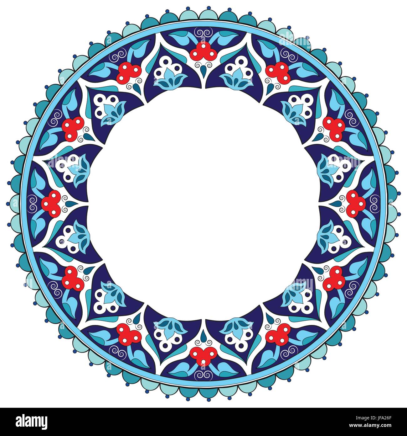 Antique Ottoman borders and frames series fifteen Stock Vector Image ...