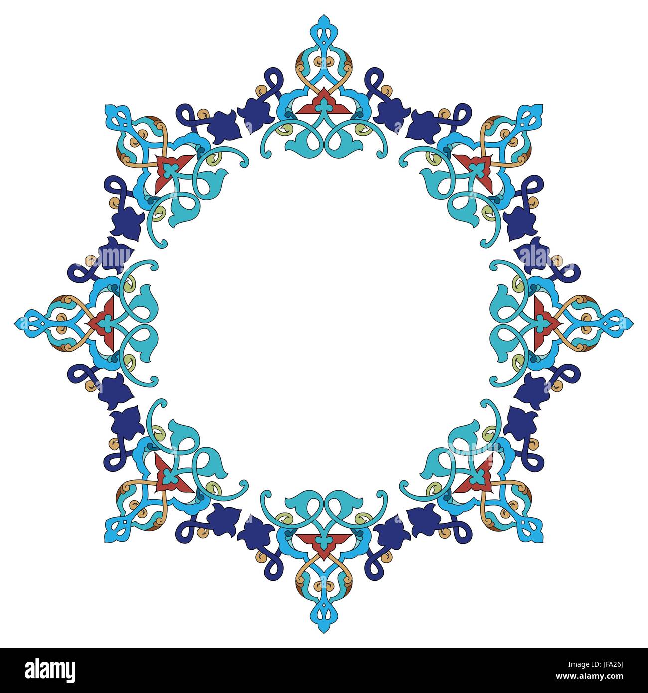 Antique Ottoman borders and frames series forty four Stock Vector Image ...