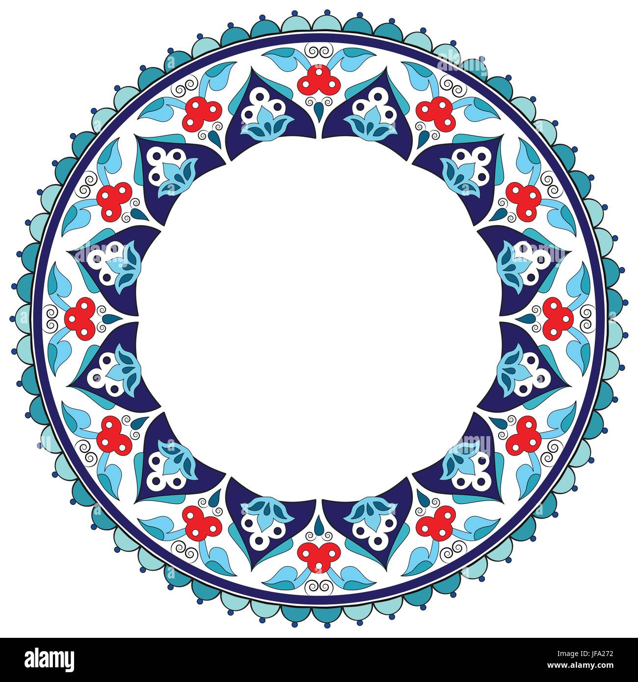 Antique Ottoman borders and frames series seventeen Stock Vector Image ...