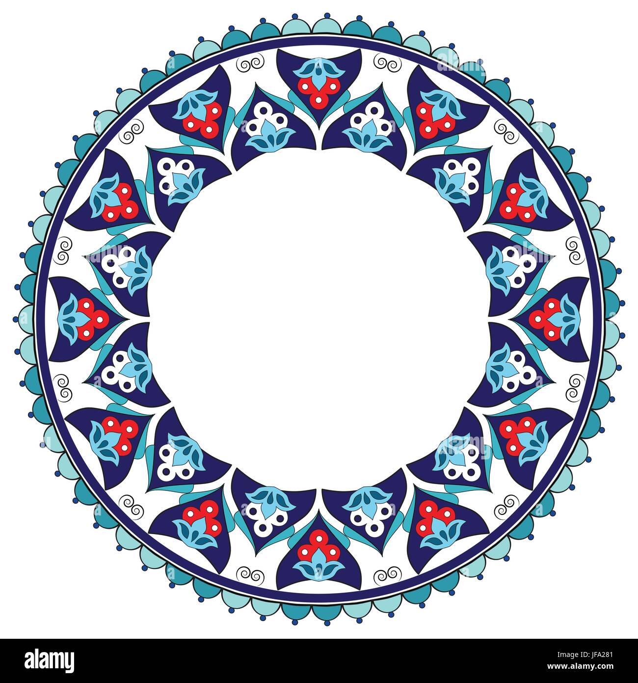 Antique Ottoman borders and frames series twenty Stock Vector Image ...