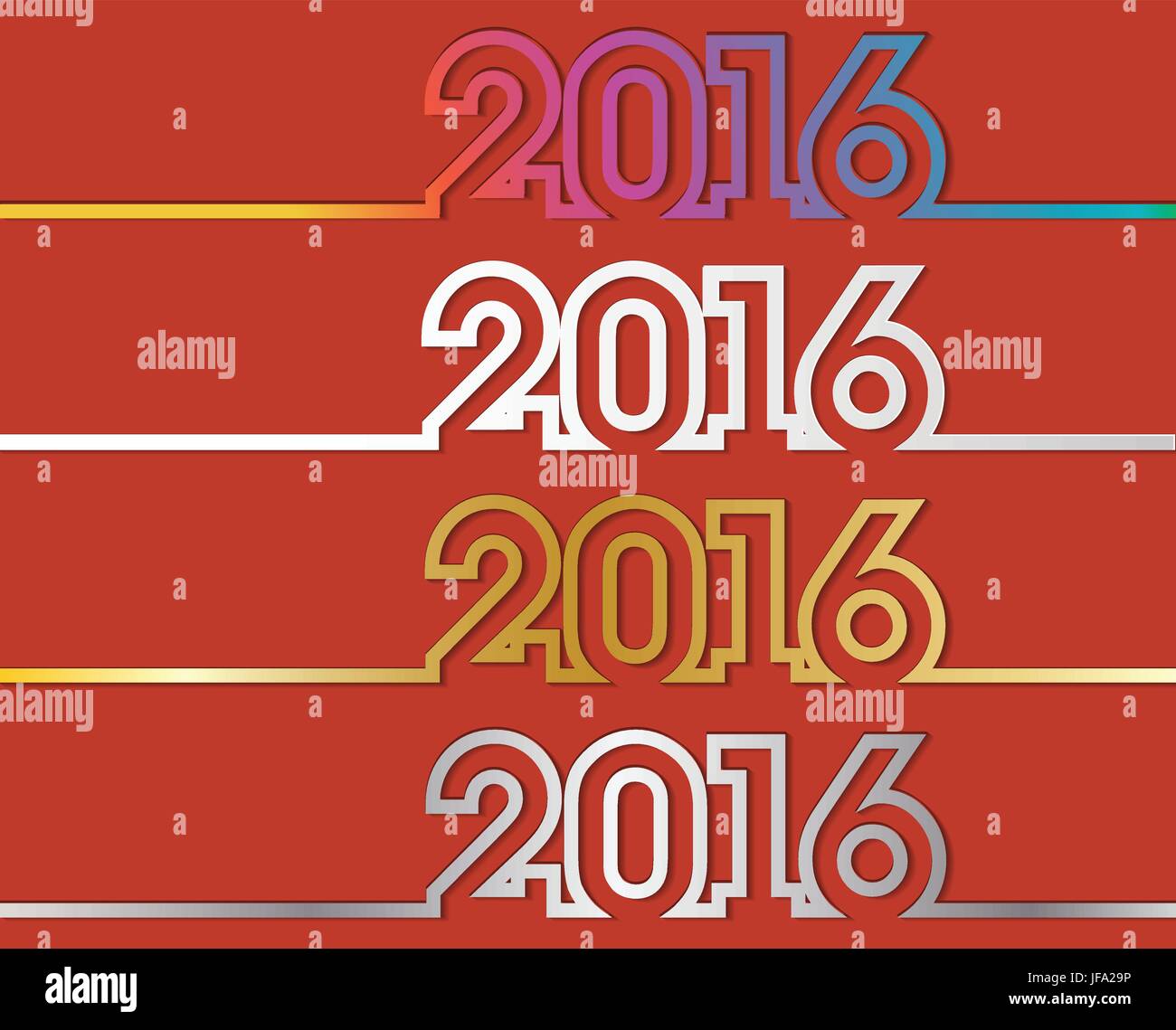 2016 vector vectors hi-res stock photography and images - Alamy