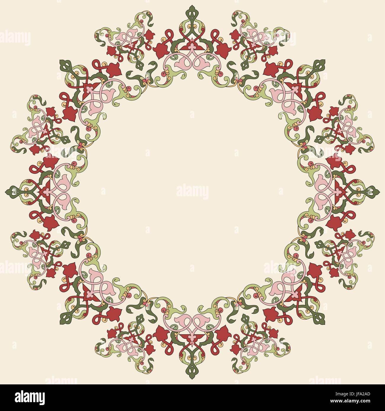 Antique Ottoman borders and frames series forty six Stock Vector Image ...