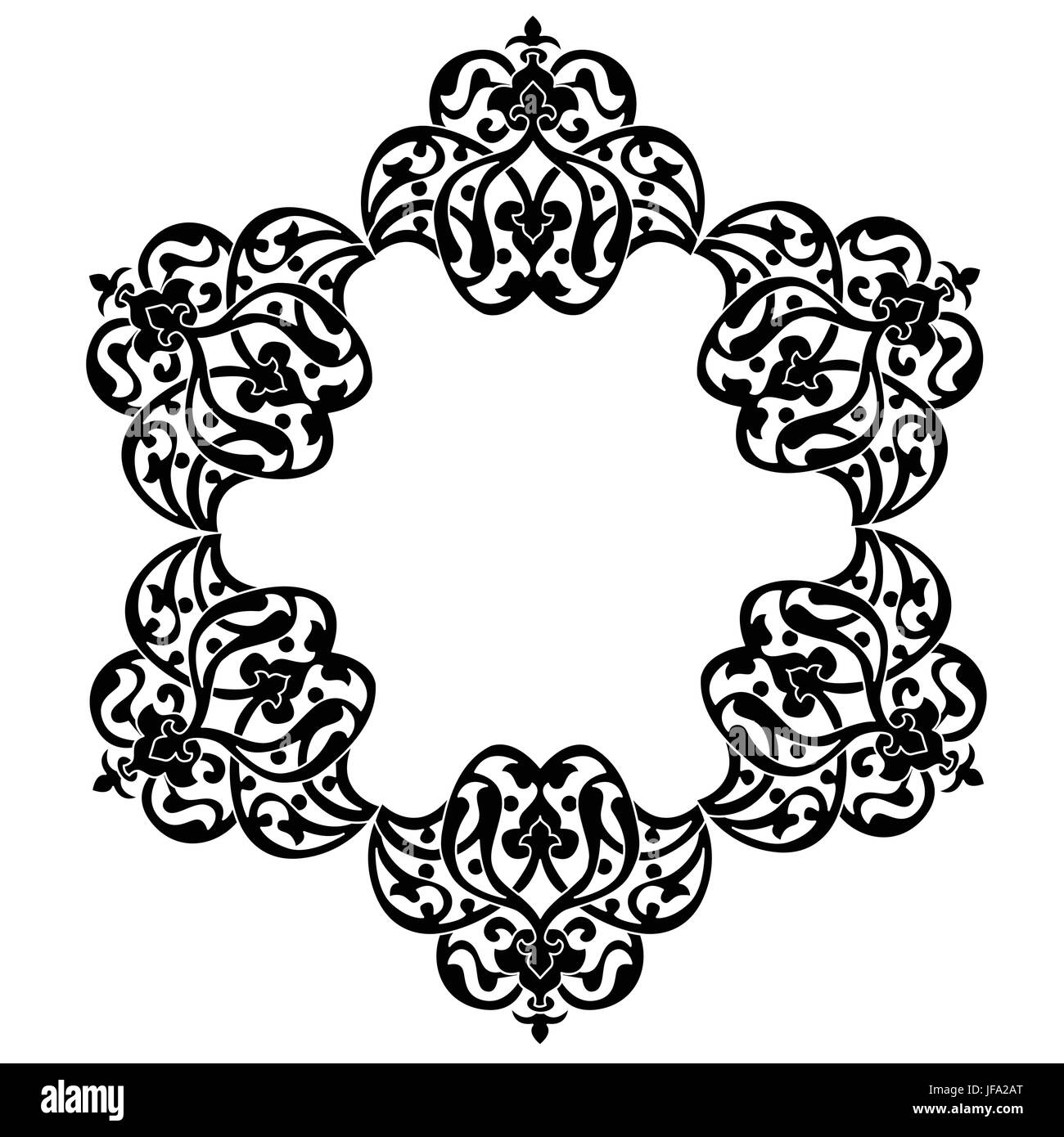 Antique ottoman turkish pattern vector design Stock Vector Image & Art ...