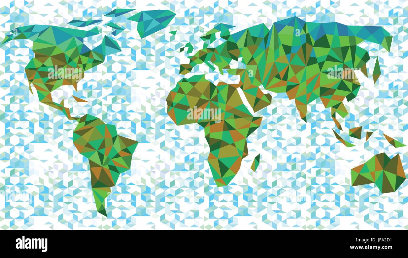 Current world map Stock Vector Images - Alamy