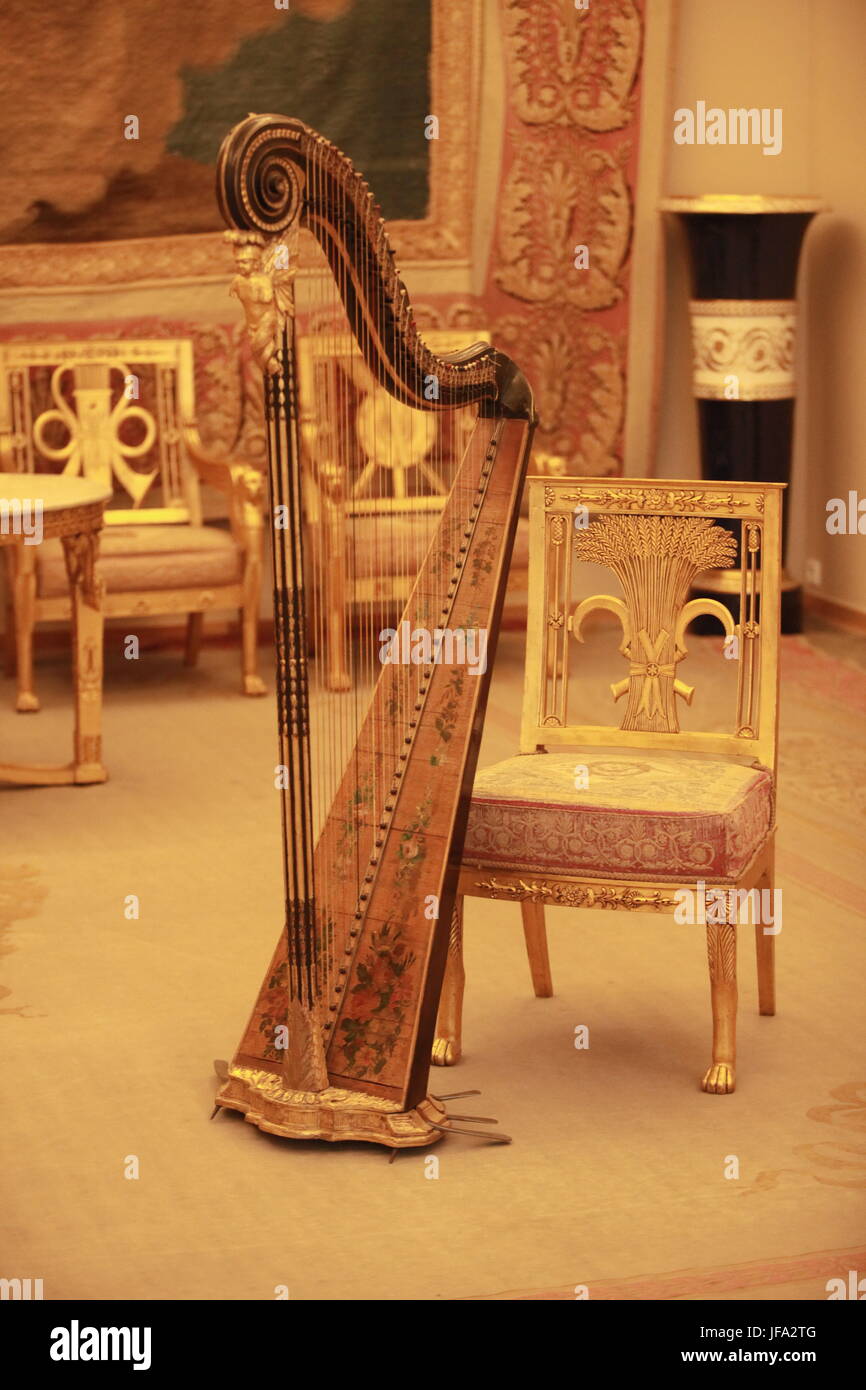 Harp in luxury interior Stock Photo - Alamy