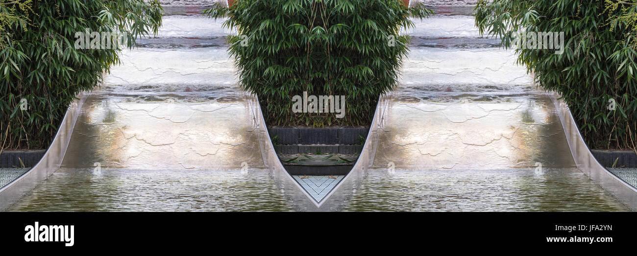 Double water slide Stock Photo - Alamy