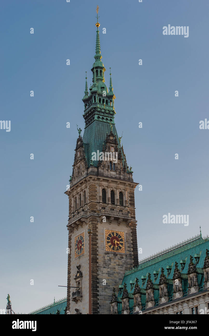Town Hall Square in Hamburg Stock Photo - Alamy