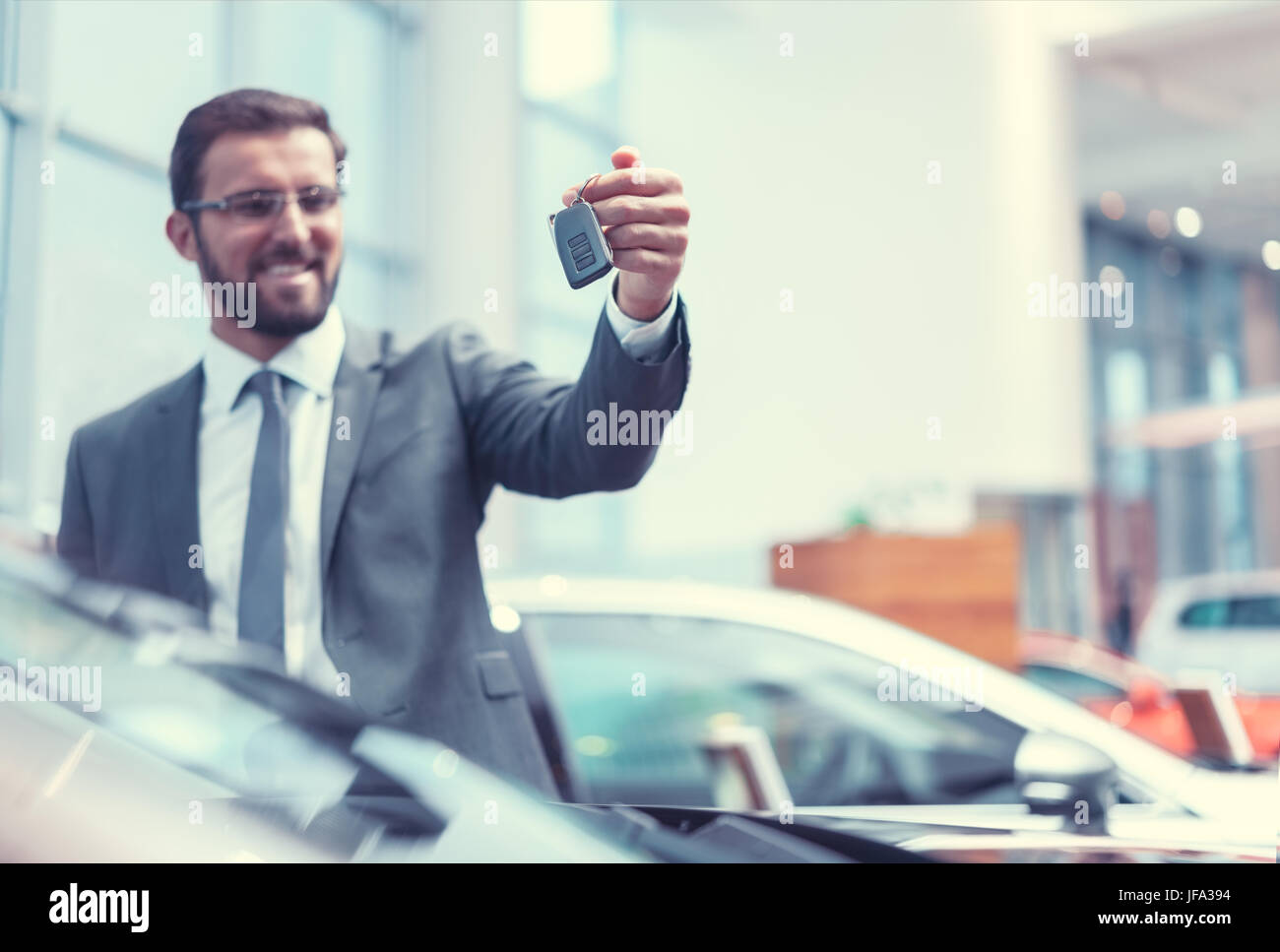 Driver smiling hi-res stock photography and images - Alamy