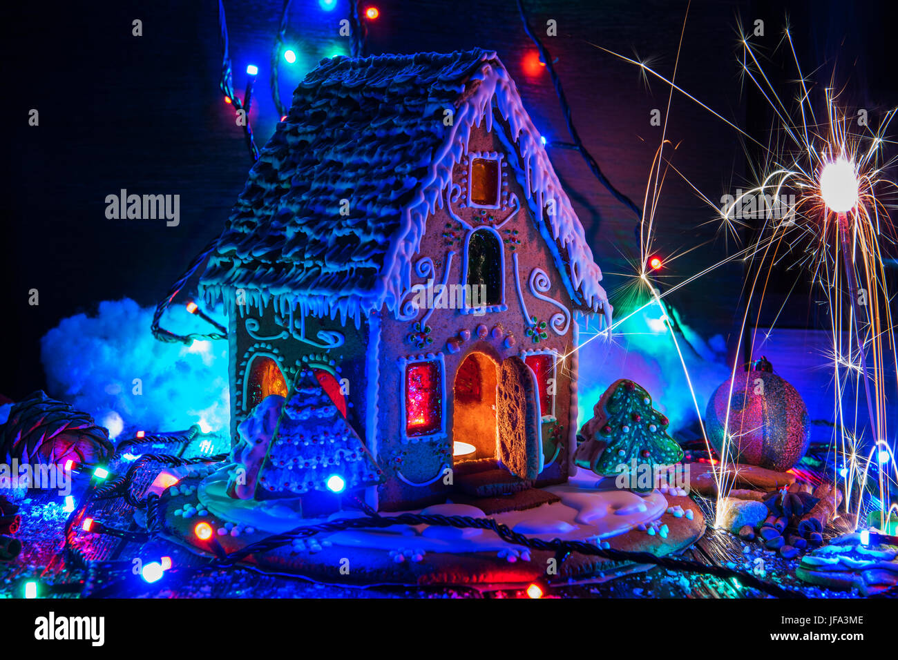 Different ginger cookies Stock Photo - Alamy