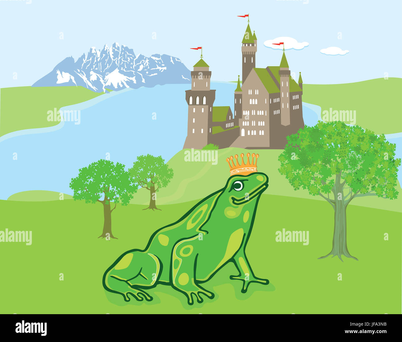 Frog King story Stock Photo - Alamy