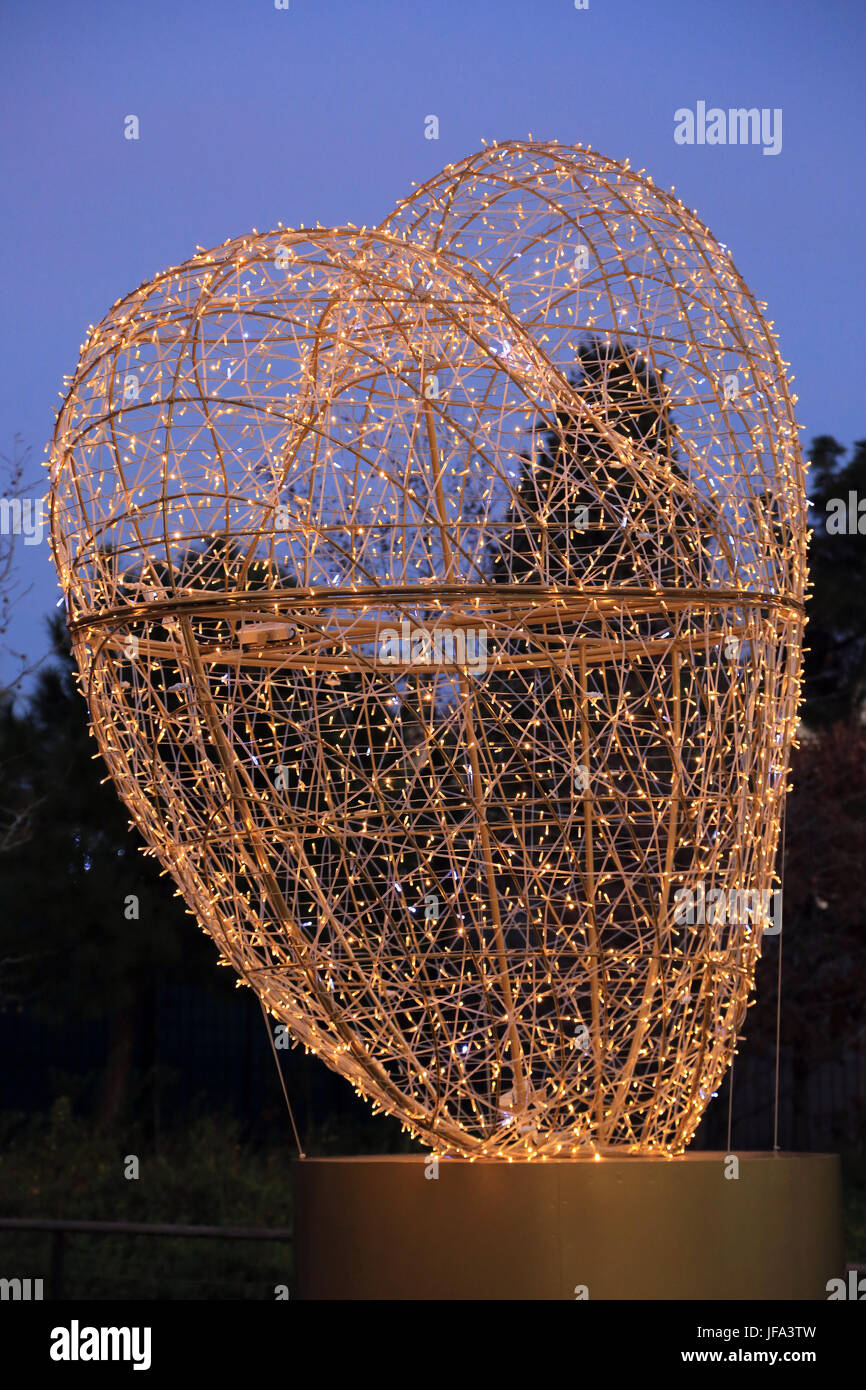 Nice, lighted heart Stock Photo - Alamy