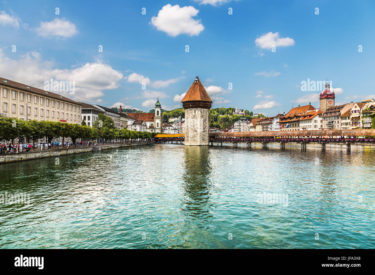 Chapel bridge in luzern lucerne hi-res stock photography and images - Alamy