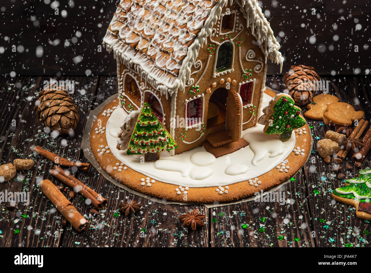 Different ginger cookies Stock Photo - Alamy