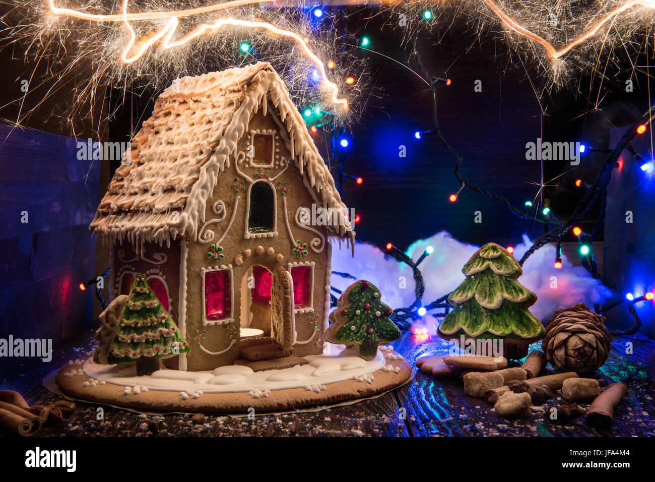 Different ginger cookies Stock Photo - Alamy