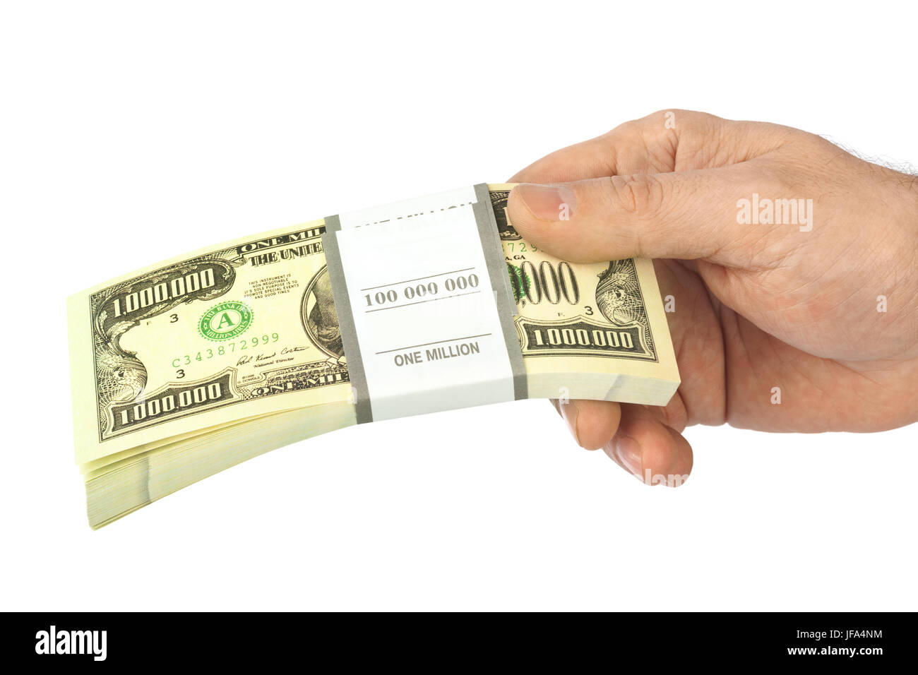Hand with money Stock Photo - Alamy