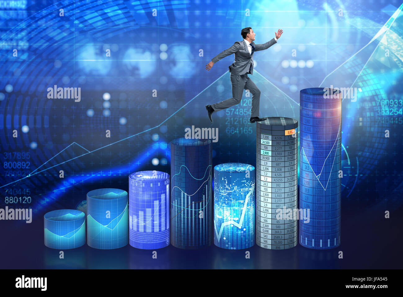 Bar charts decline hi-res stock photography and images - Alamy