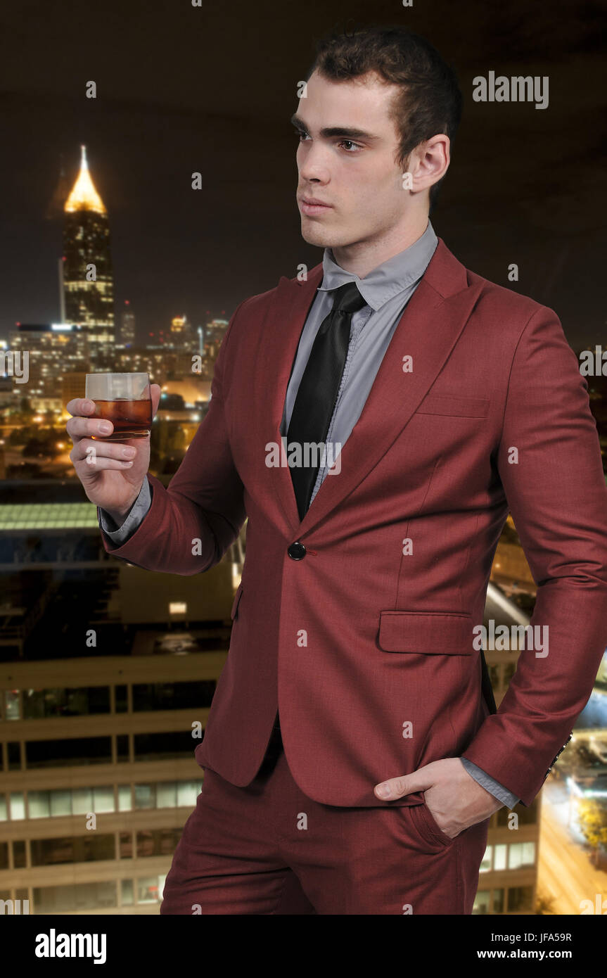 Man cocktail suit hi-res stock photography and images - Alamy