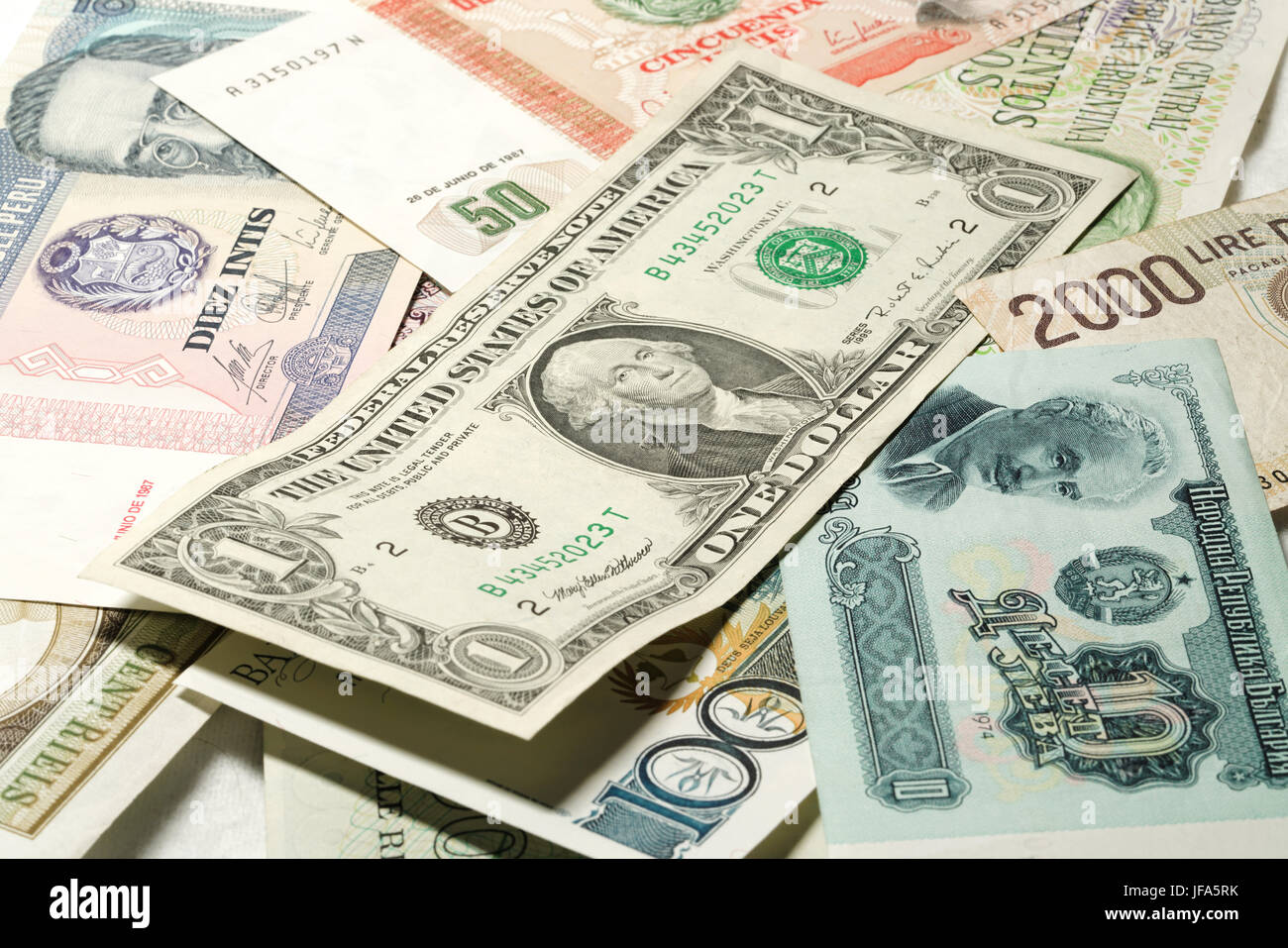 Banknotes of different countries Stock Photo - Alamy