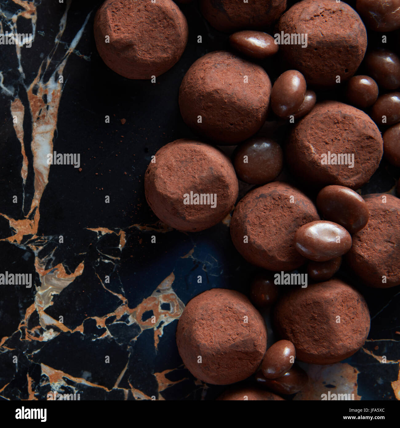 delicious chocolate truffles Stock Photo - Alamy