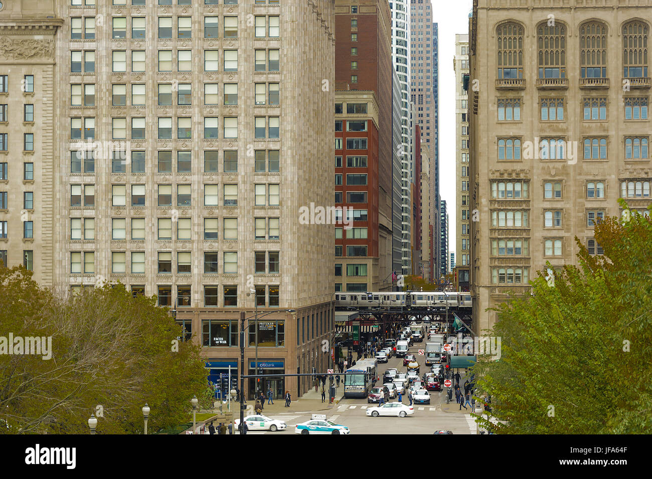 Streets of Chicago Stock Photo - Alamy