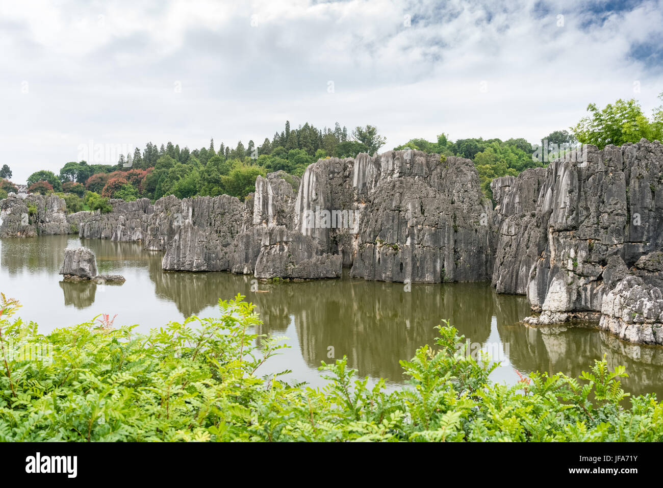 yunnan stone forest scenic Stock Photo - Alamy