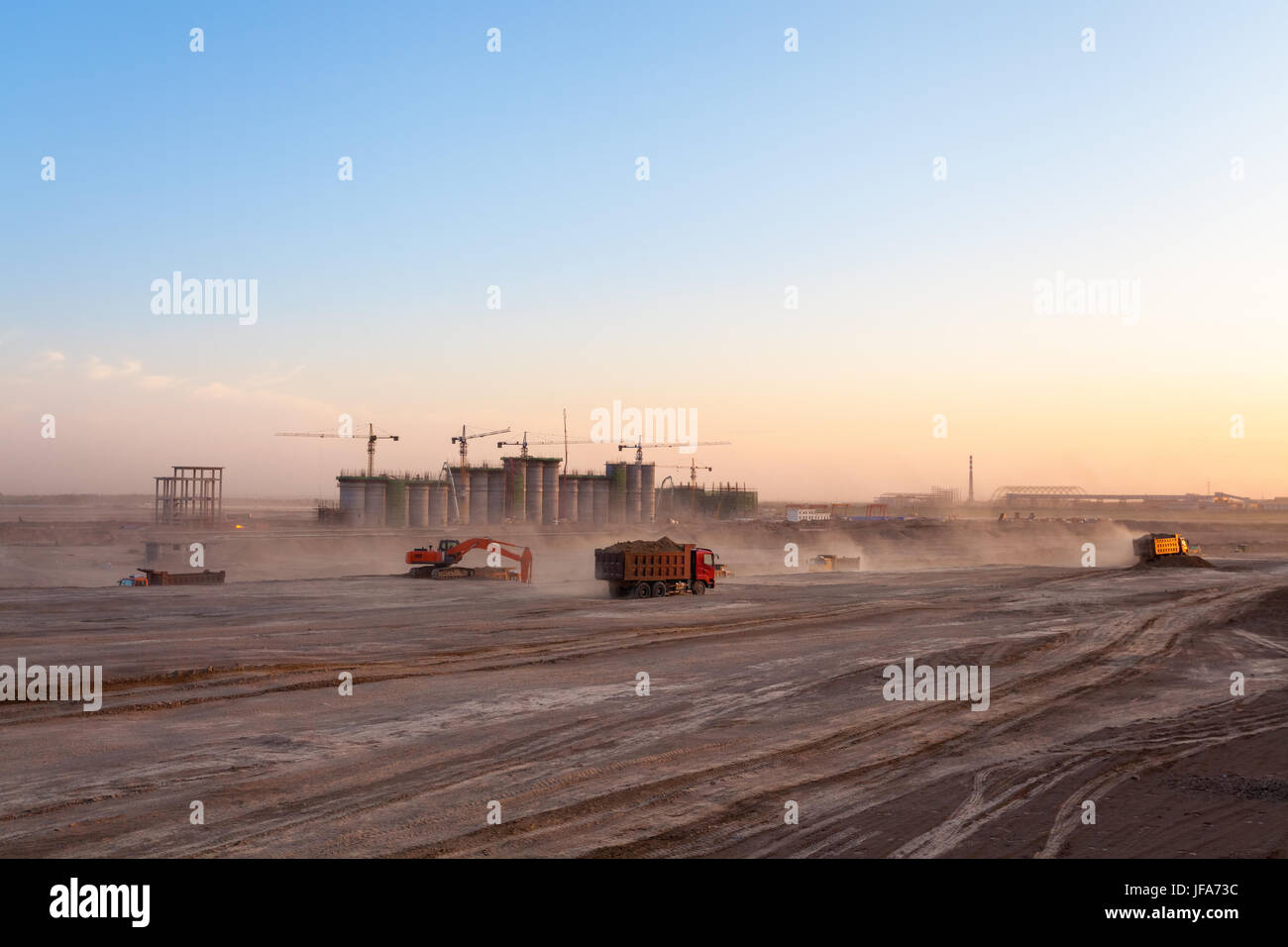 construction site of coal washery Stock Photo - Alamy