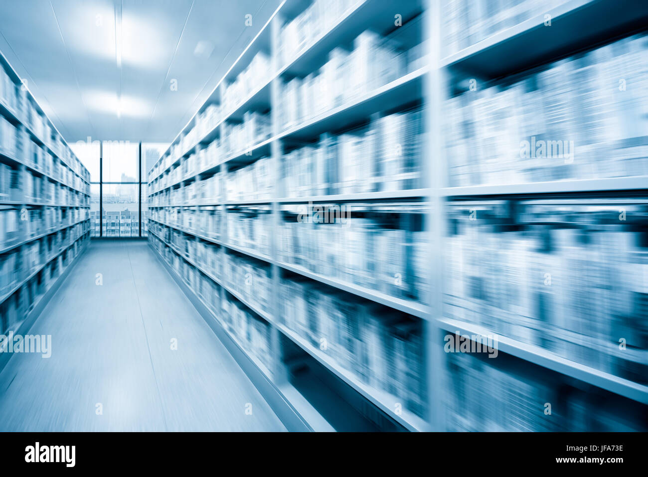 library interior blur background Stock Photo - Alamy