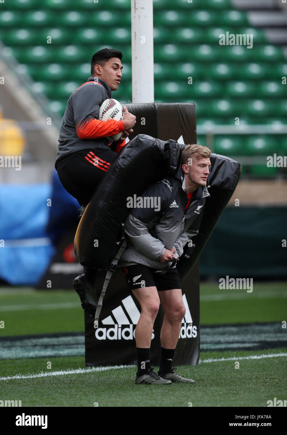 New Zealand's Rieko Ioane during the captain's run at the Westpac ...
