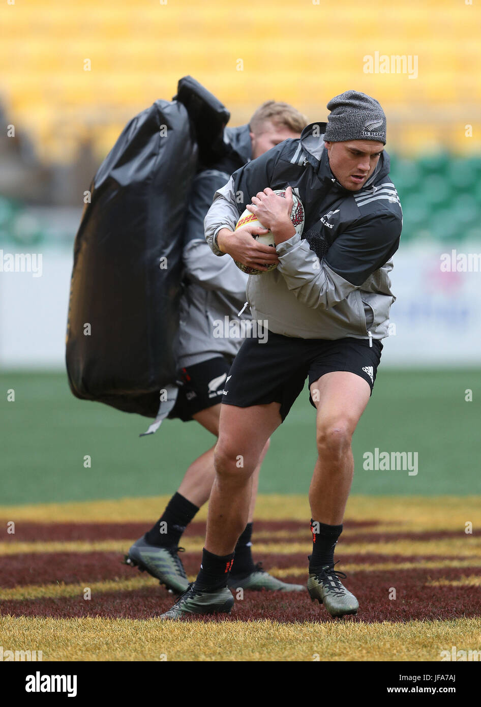 New Zealand's Israel Dagg during the captain's run at the Westpac ...