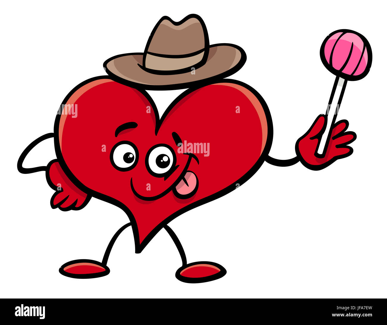 heart cartoon character Stock Photo - Alamy