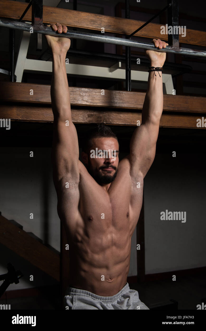 Men leg raises hi-res stock photography and images - Alamy