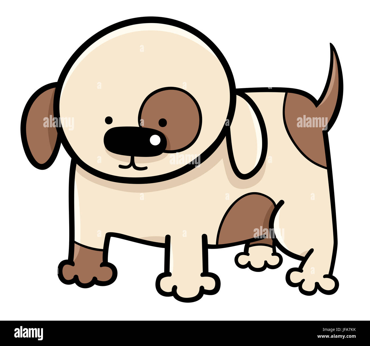 puppy cartoon illustration Stock Photo - Alamy