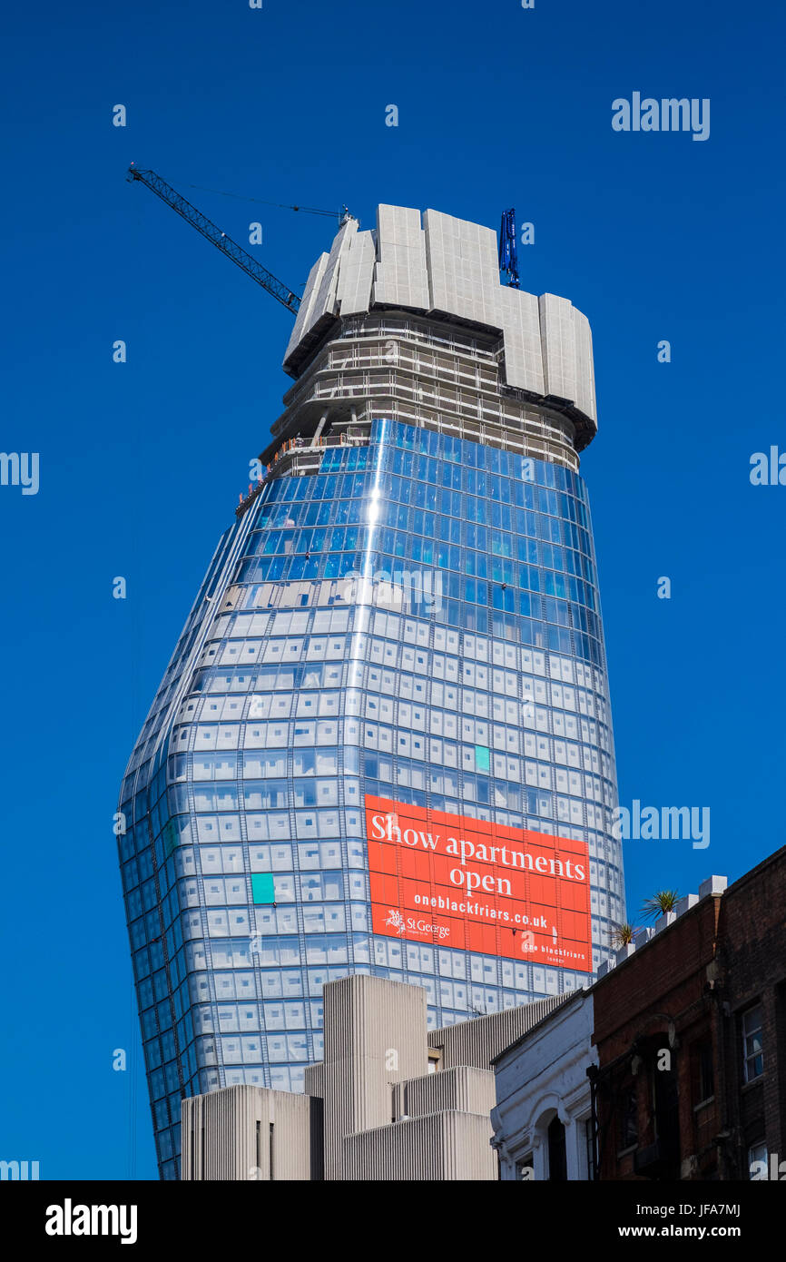 One Blackfriars is mixed-use development under construction at Bankside ...
