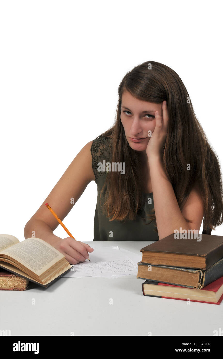 University student doing homework hi-res stock photography and images ...