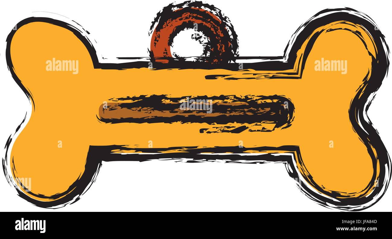 Dog bone tag Stock Vector Images - Alamy