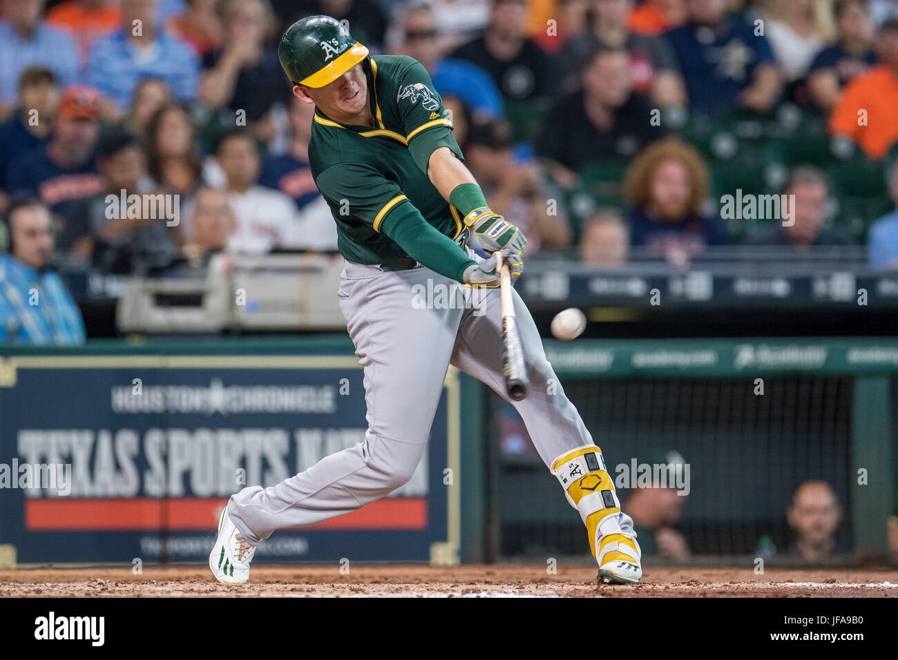 Houston, TX, USA. 29th June, 2017. Oakland Athletics designated hitter ...
