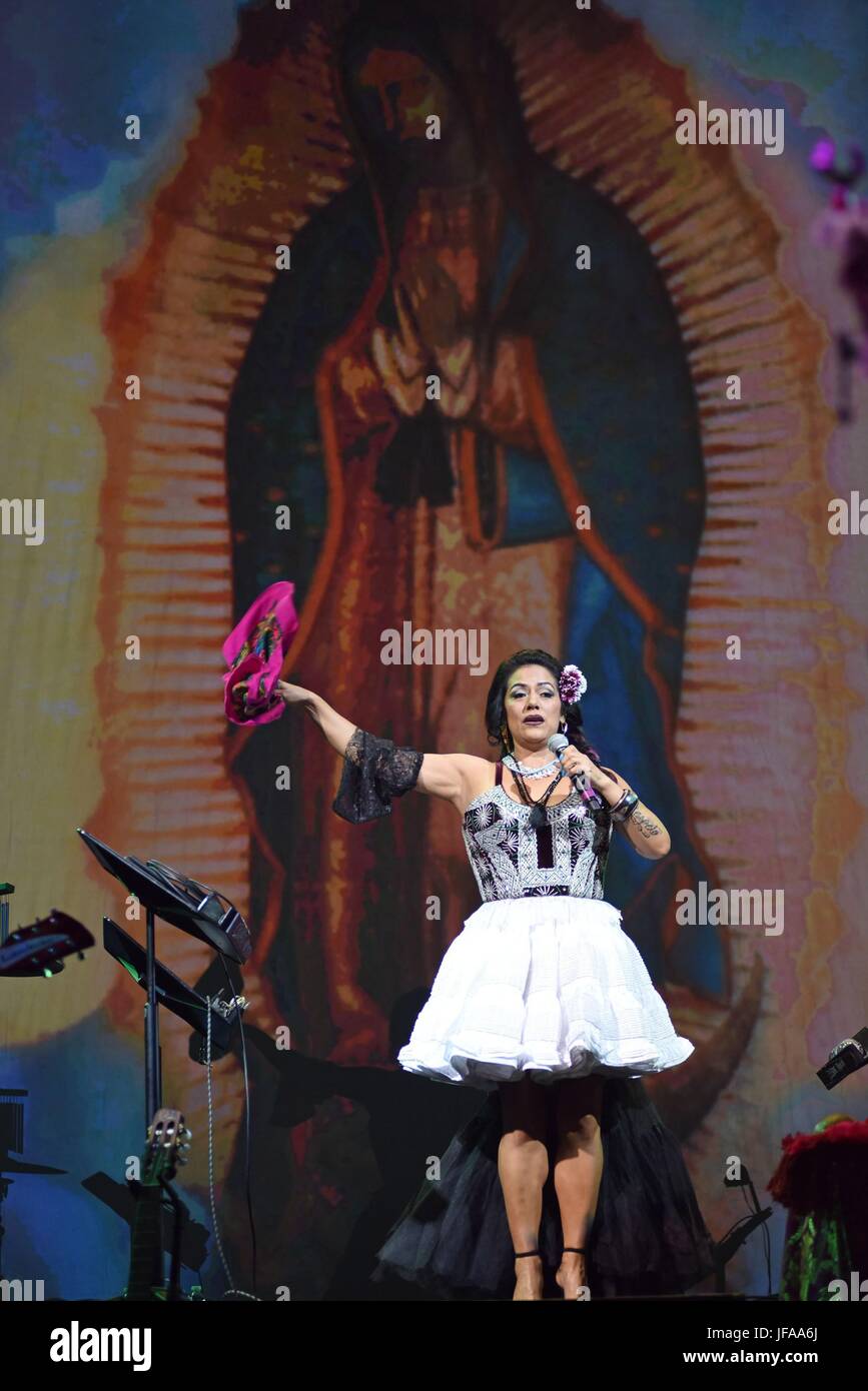 Brooklyn, NY, USA. 29th June, 2017. Lila Downs on stage for Lila Downs ...