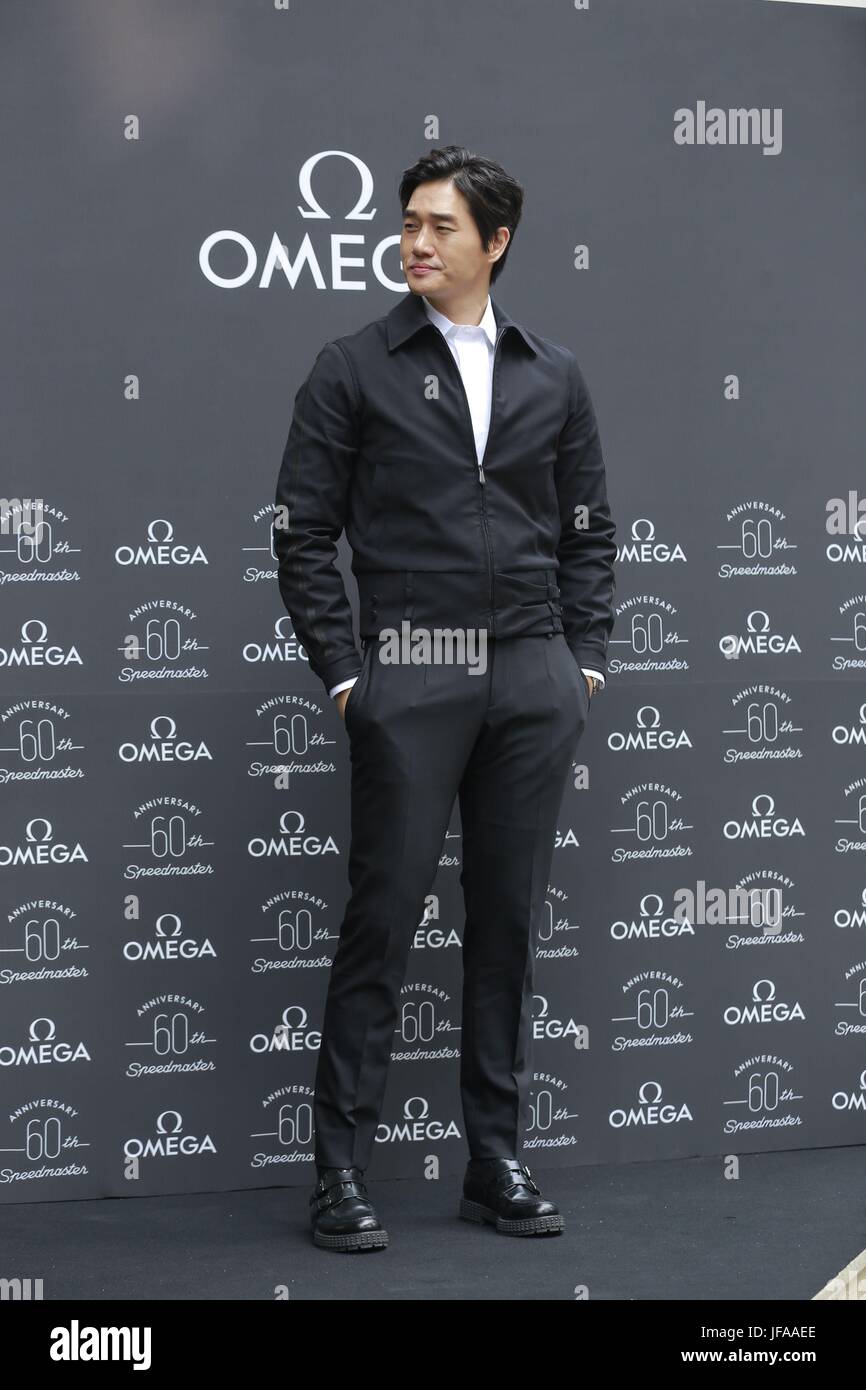 Seoul, Korea. 29th June, 2017. Yoo Ji-tae promotes for OMEGA watch in ...