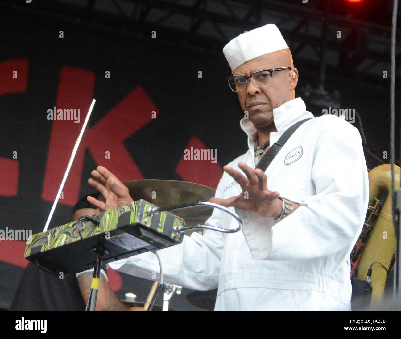 Milwaukee, Wisconsin, USA. 29th June, 2017. Lead singer Angelo Moore of ...
