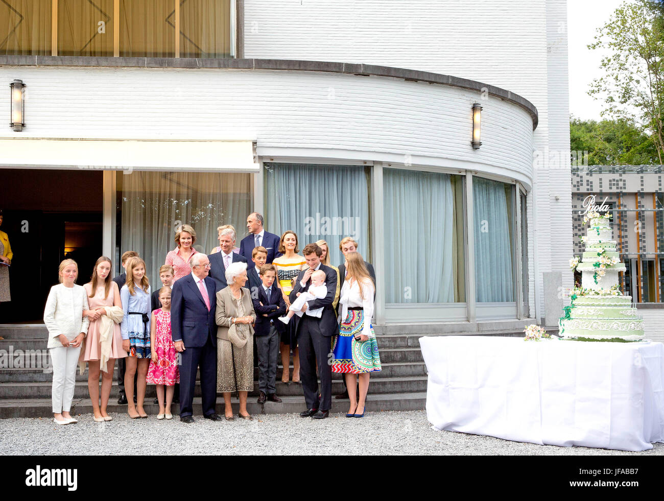 King Filip, Queen Mathilde, Princess Elisabeth, Prince Gabriël, Prince ...