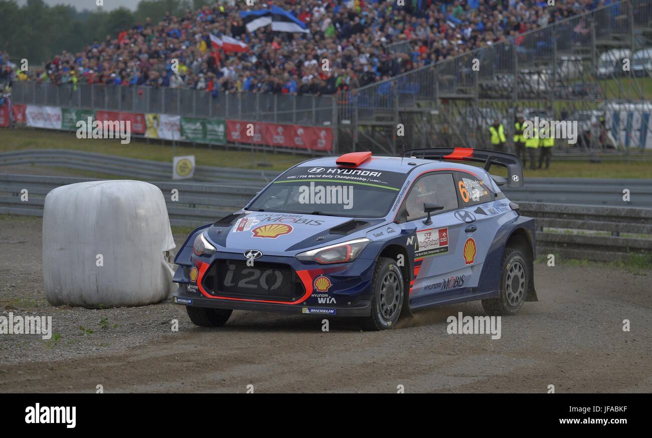 Dany Sordo and Marc Marti in Hyundai i20 Coupe WRC 74th Poland Rally on ...