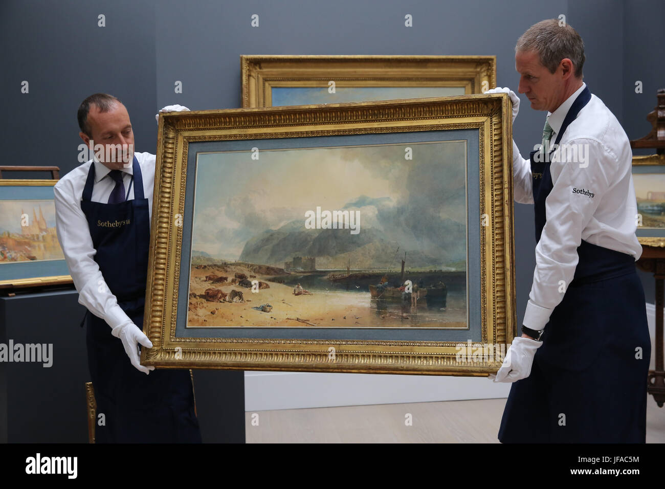 Sothebys, London, UK. 30th June, 2017. Major paintings by J.M.W Turner ...