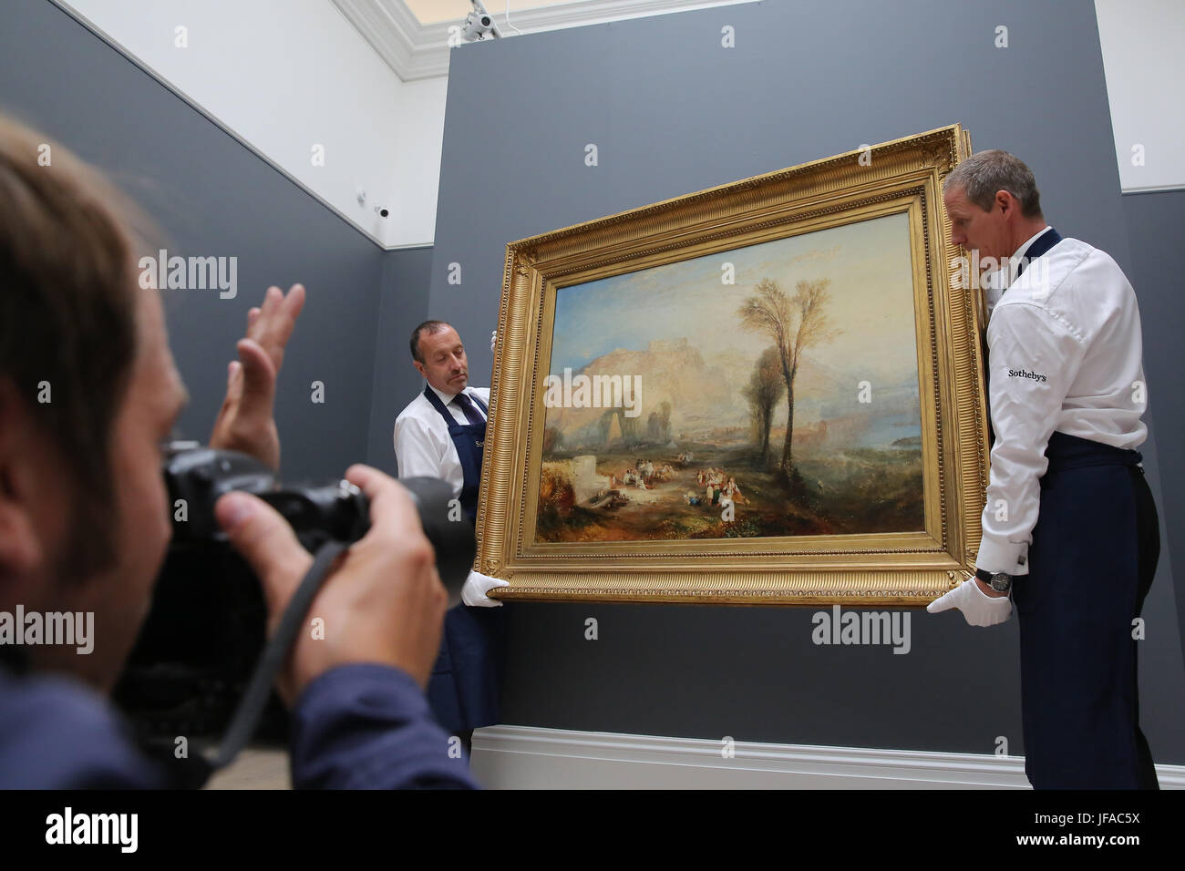 Sothebys, London, UK. 30th June, 2017. Major paintings by J.M.W Turner ...