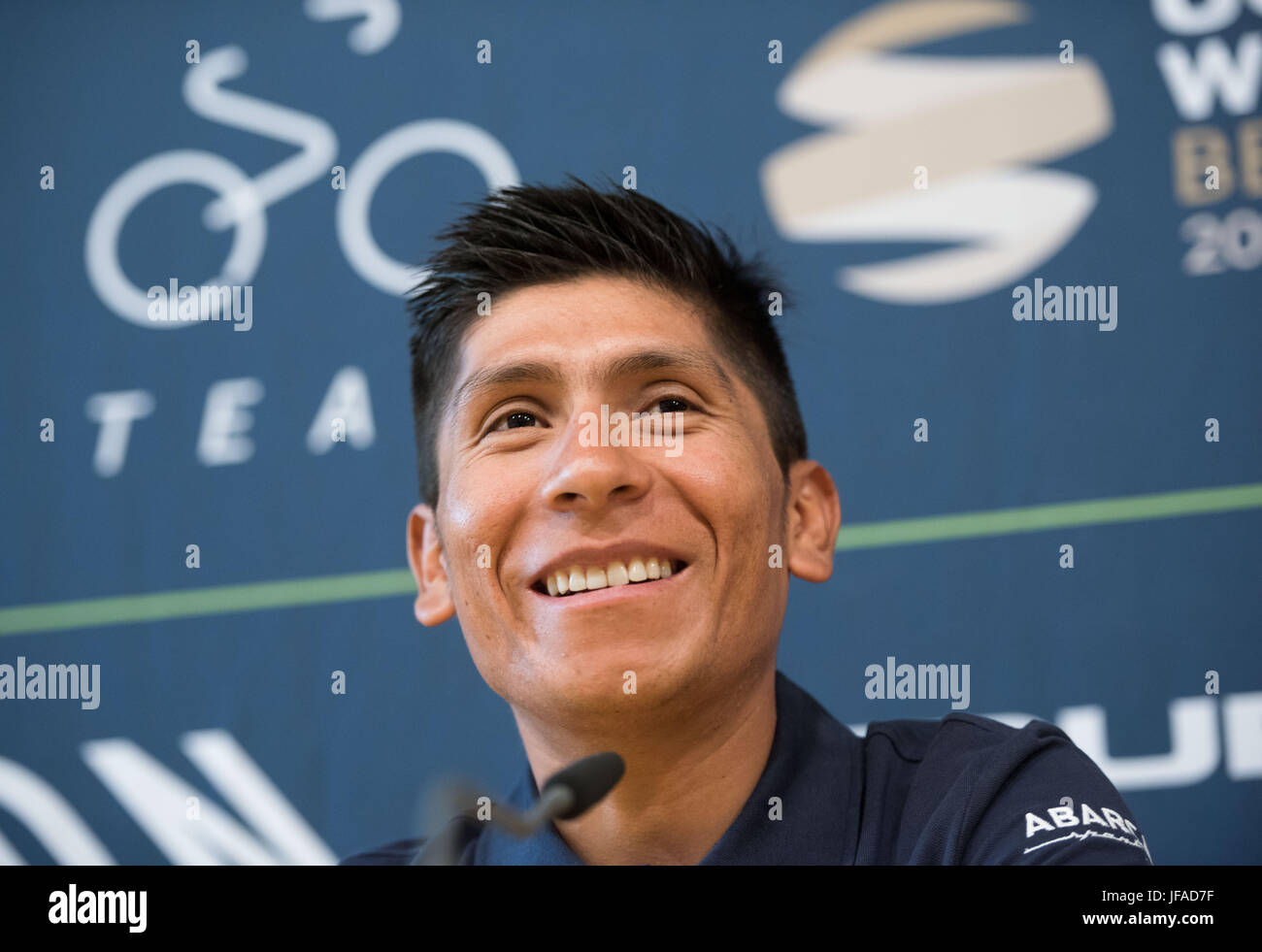 Duesseldorf, Germany. 30th June, 2017. Colombian racing cyclist Nairo ...